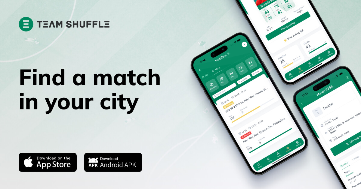 Organize football matches with TeamShuffle – fair team balancing ...